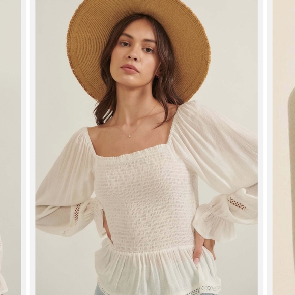 Lizard Thicket | Tops | Nwt Lizard Thicket Big Waterblue Sky Ivory ...